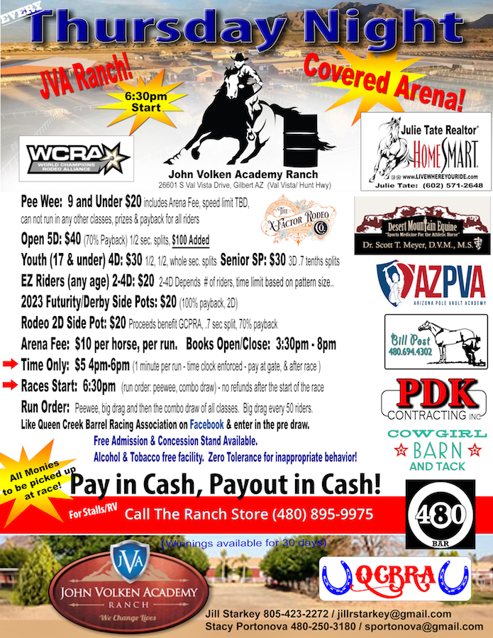 Thursday Night Barrel Racing with QCBRA - Best Arenas